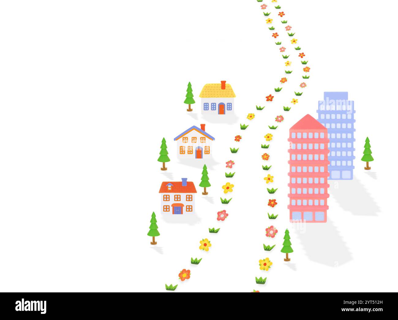 House path street Cut Out Stock Images & Pictures - Alamy