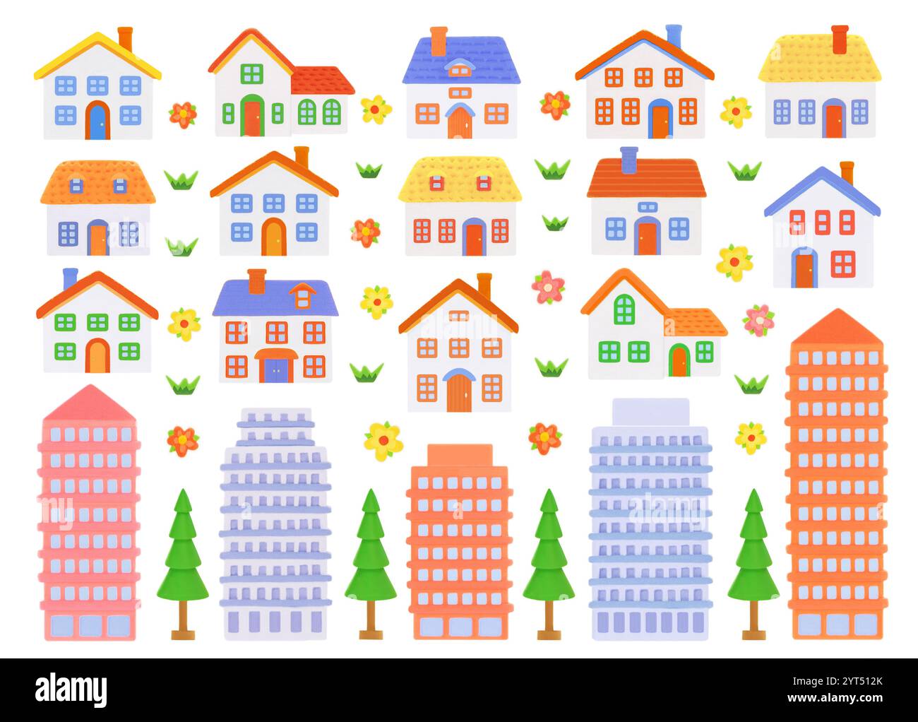 Design of houses Cut Out Stock Images & Pictures - Alamy