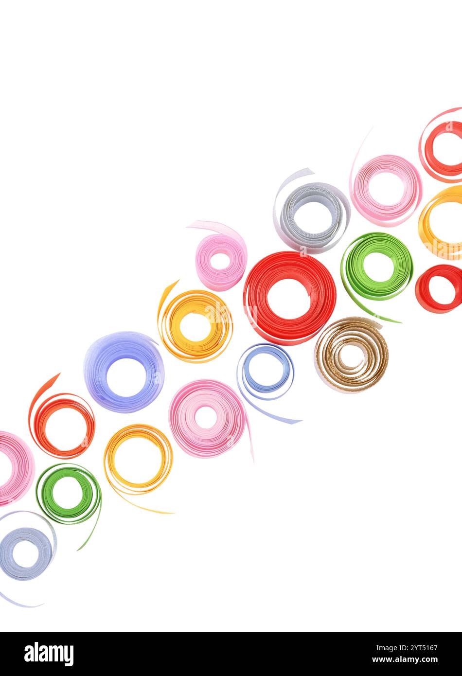 Bright colourful ribbons hi-res stock photography and images - Alamy