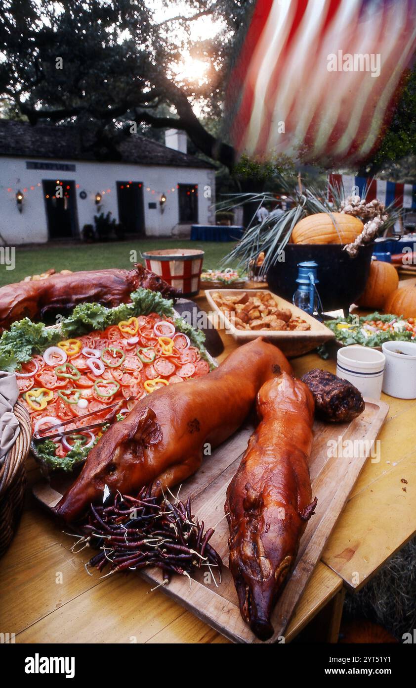 bar B Que Smoked Pig Stock Photo - Alamy