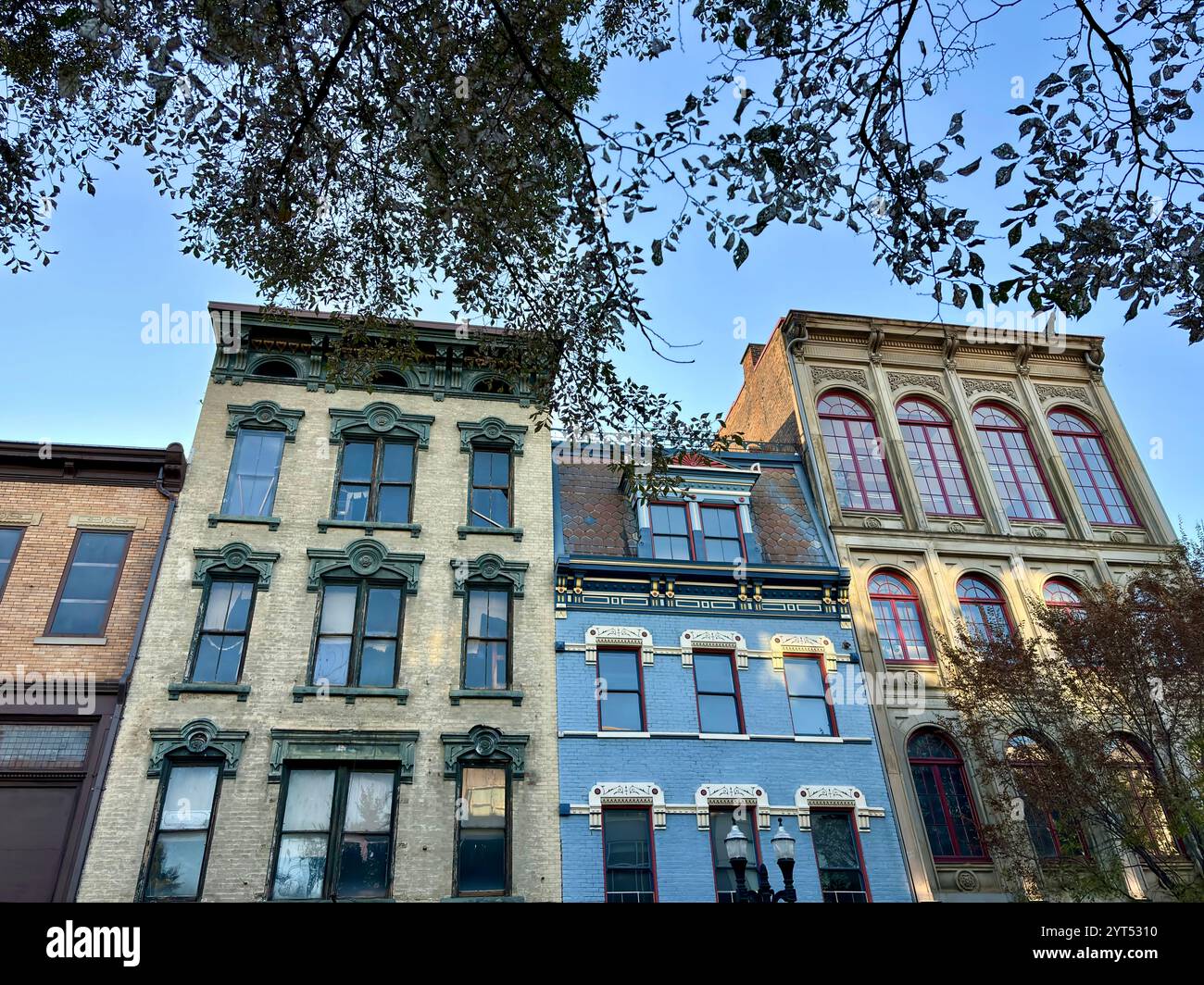 Historic buildings in Cincinnati's Over-the-Rhine neighborhood Stock ...