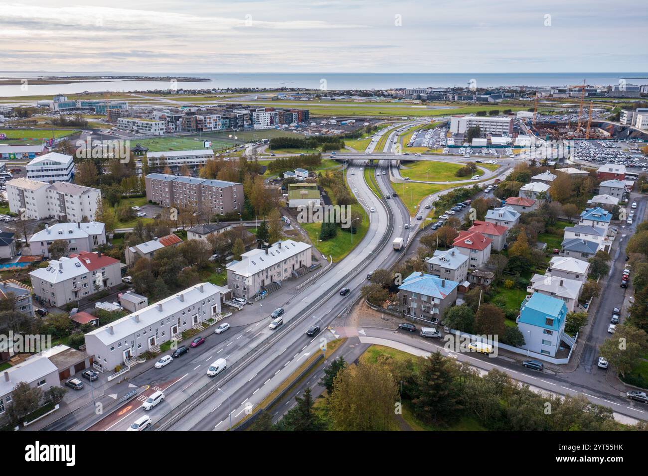 Cityscape overview of urban layout Stock Photo - Alamy