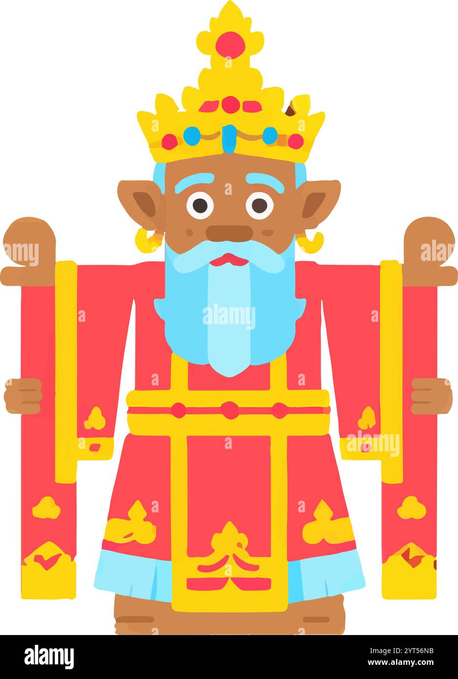 A depiction of the traditional Indonesian shadow puppet art form, rich ...