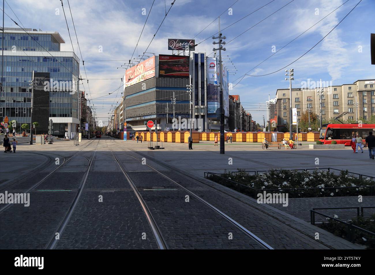 Market Square in Katowice with a view of the Skarbek - old shopping ...