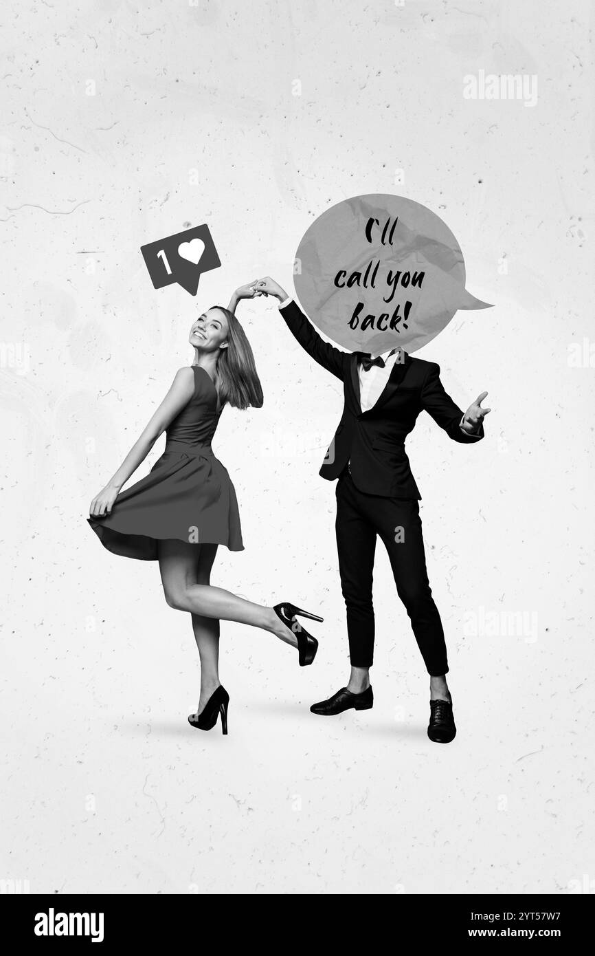 Creative Photo 3d Collage Artwork Poster Sketch Of Young People