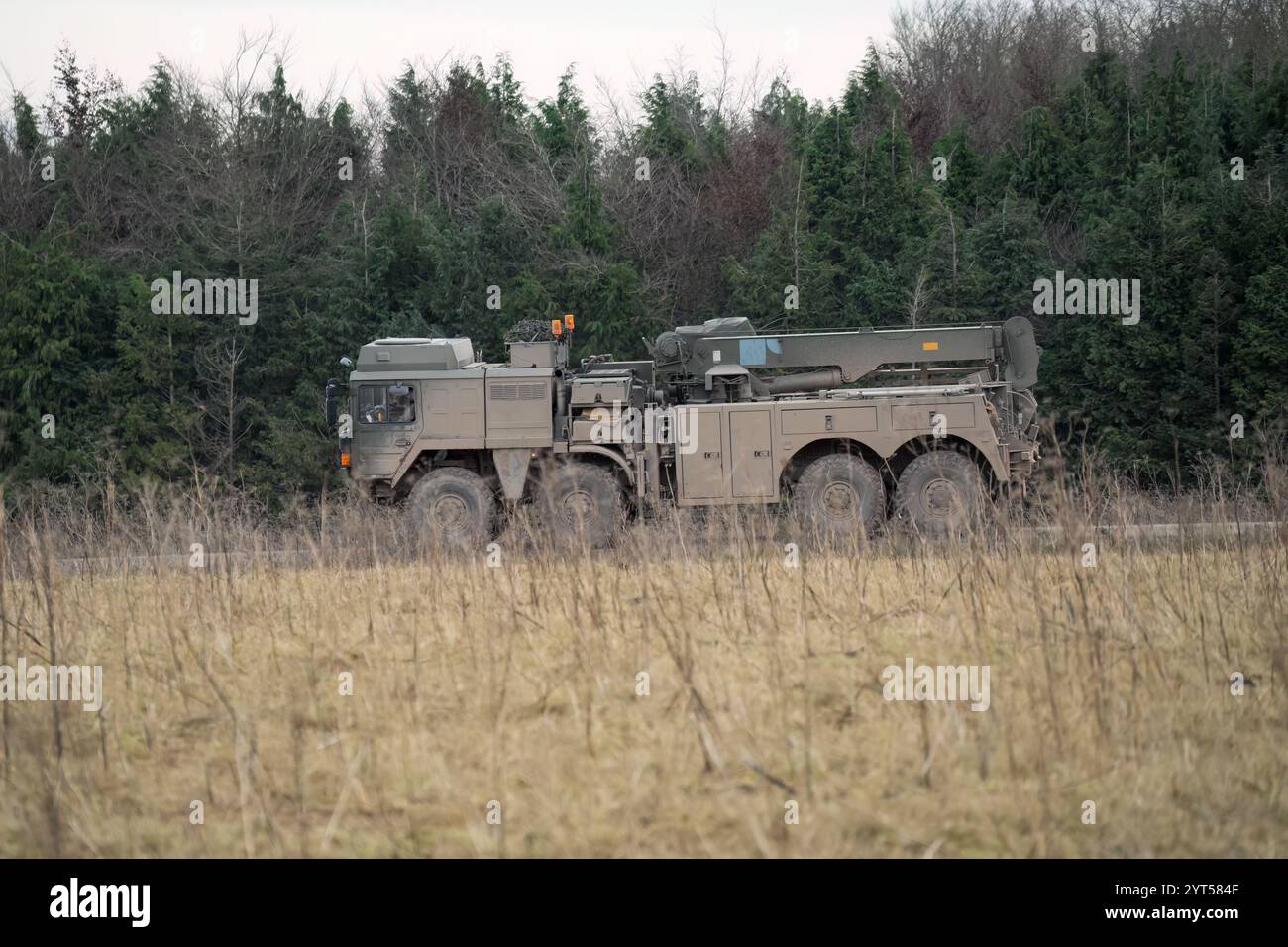 MAN SVR (Support Vehicle Recovery) 8x8 Truck on a dirt track Stock ...