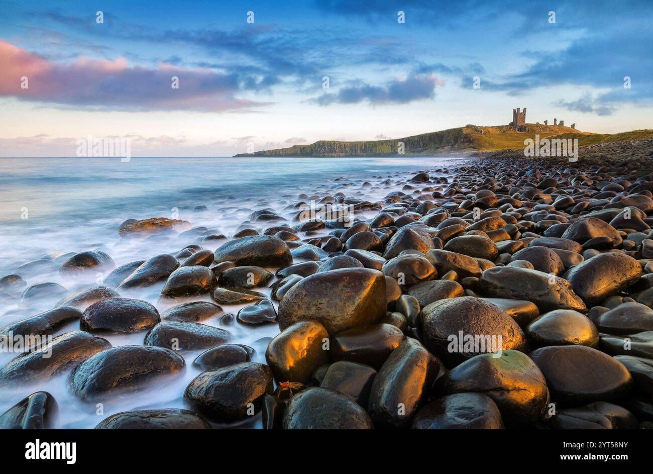 Dunstanburgh Castle, Northumberland Stock Photo - Alamy