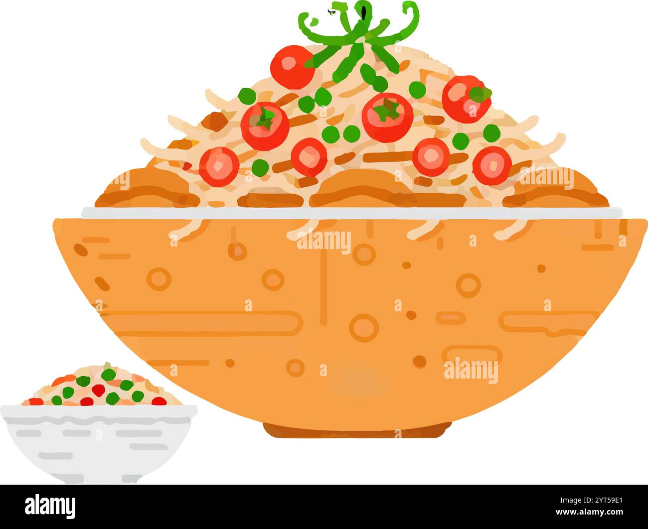 A traditional aromatic Indian dish of spiced rice and meat, symbolizing ...