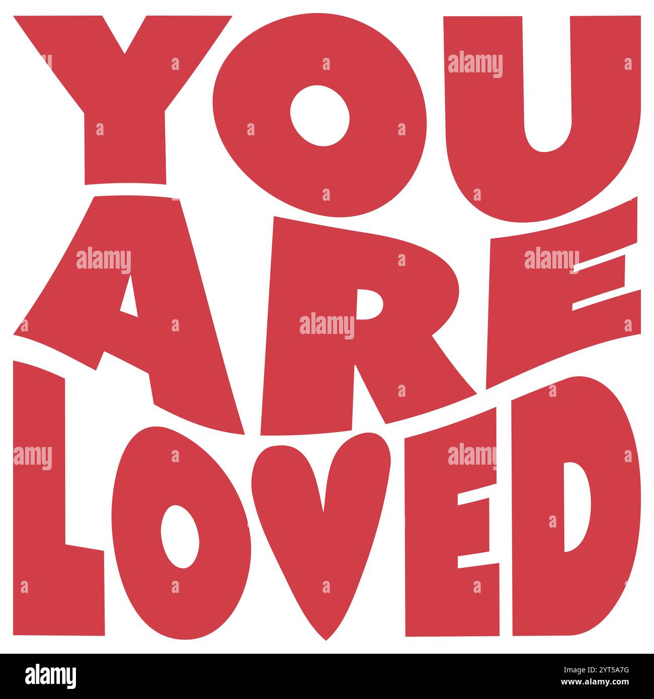Red Happy Valentine's Day Typography, Card Design - Inspirational Quote ...