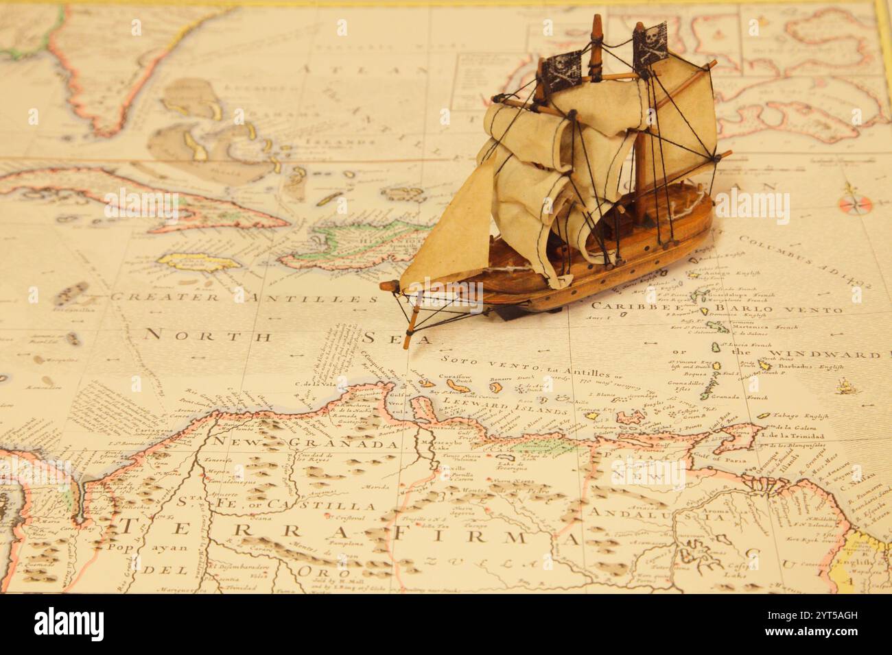 Old maps and sailing ships Stock Photo - Alamy