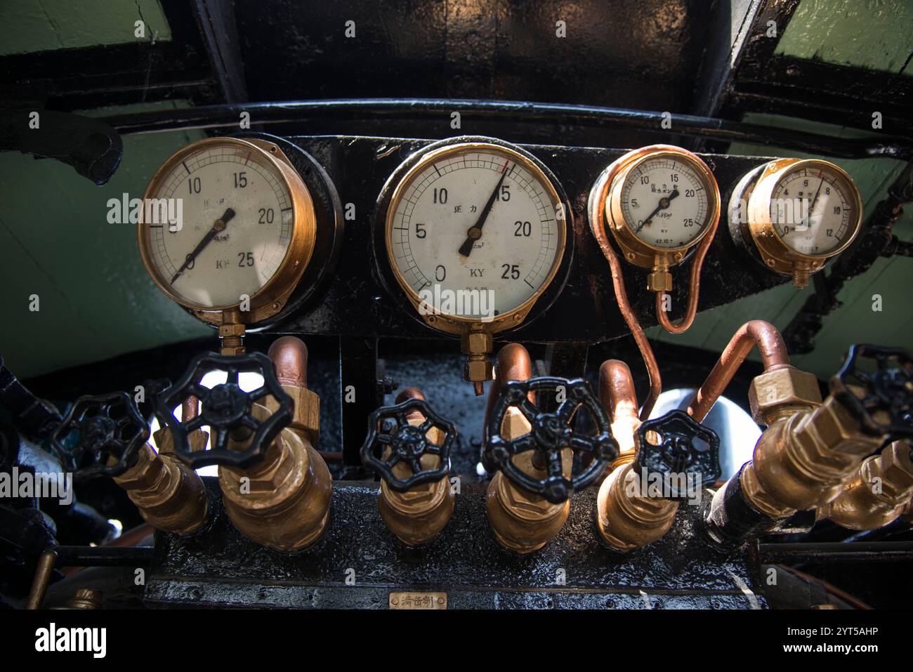 D51 steam locomotive operating equipment Stock Photo - Alamy