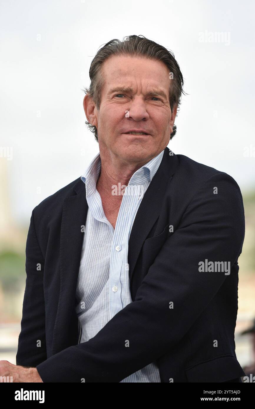 77th Cannes Film Festival, May 20, 2024: actor Dennis Quaid posing ...