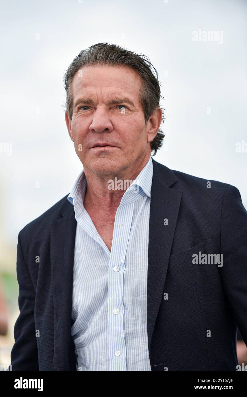 77th Cannes Film Festival, May 20, 2024: actor Dennis Quaid posing ...
