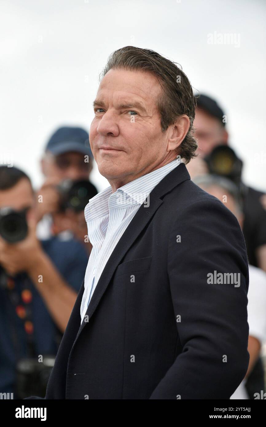 77th Cannes Film Festival, May 20, 2024: actor Dennis Quaid posing ...