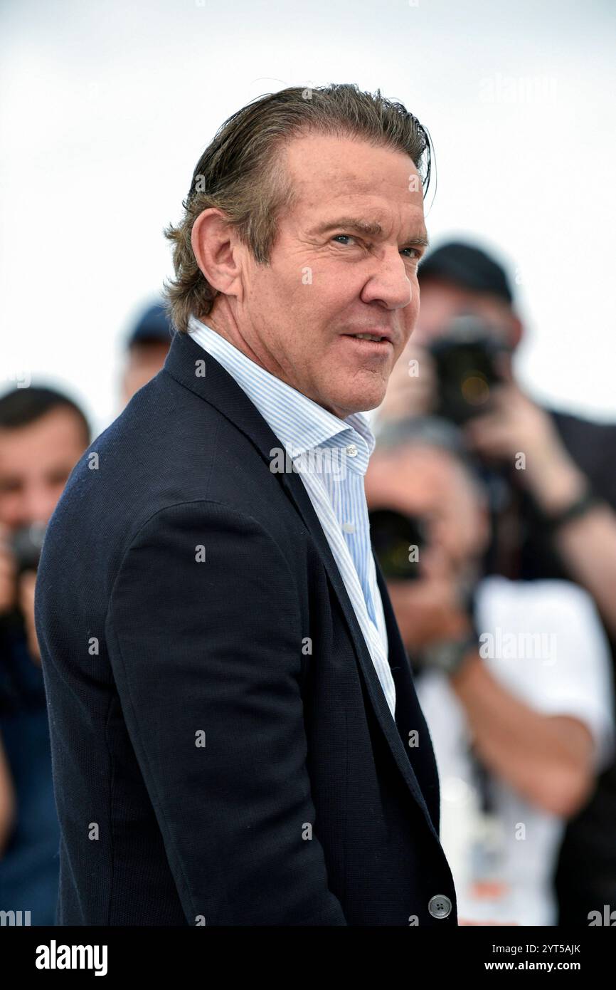 77th Cannes Film Festival, May 20, 2024: actor Dennis Quaid posing ...