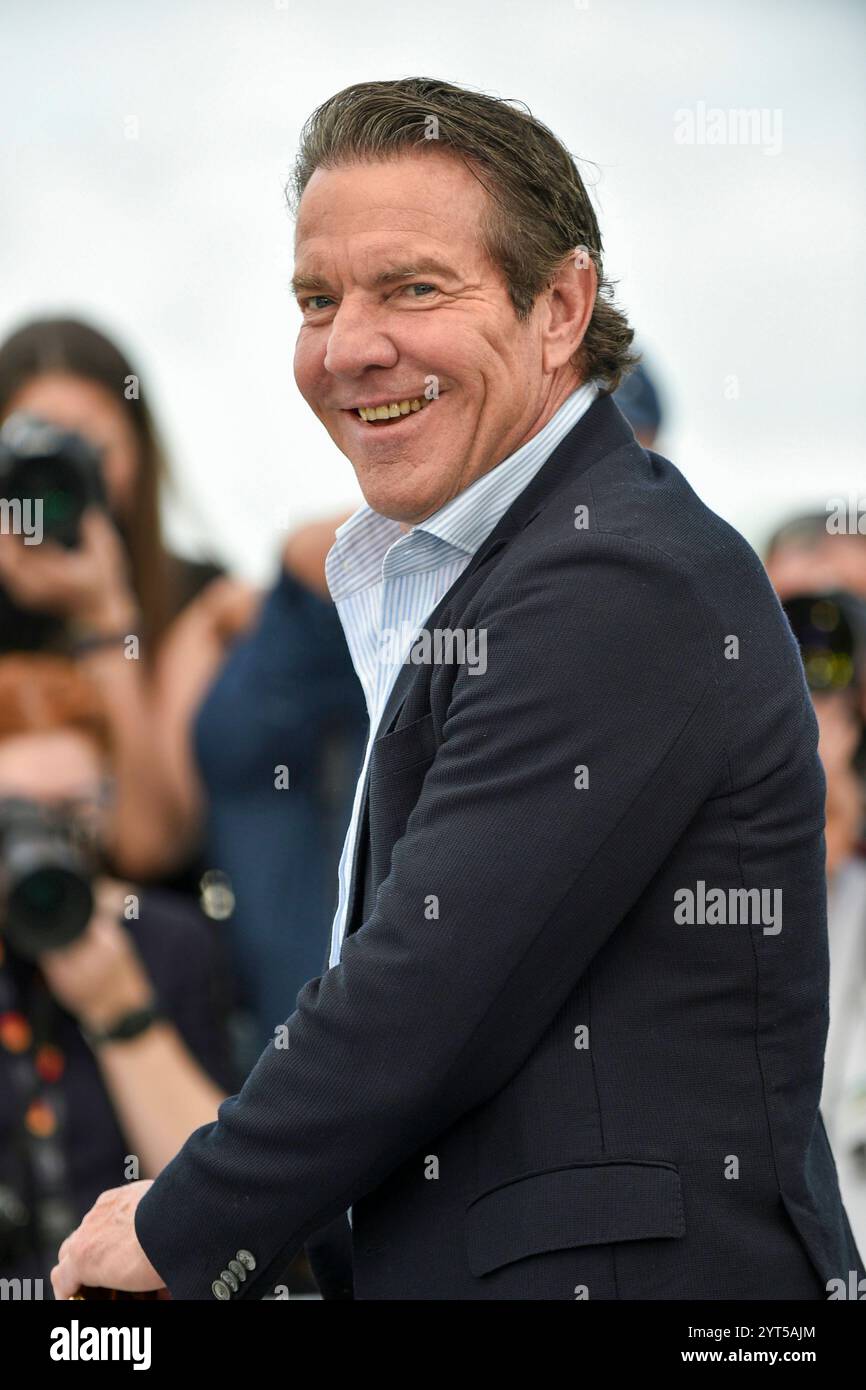 77th Cannes Film Festival, May 20, 2024: actor Dennis Quaid posing ...