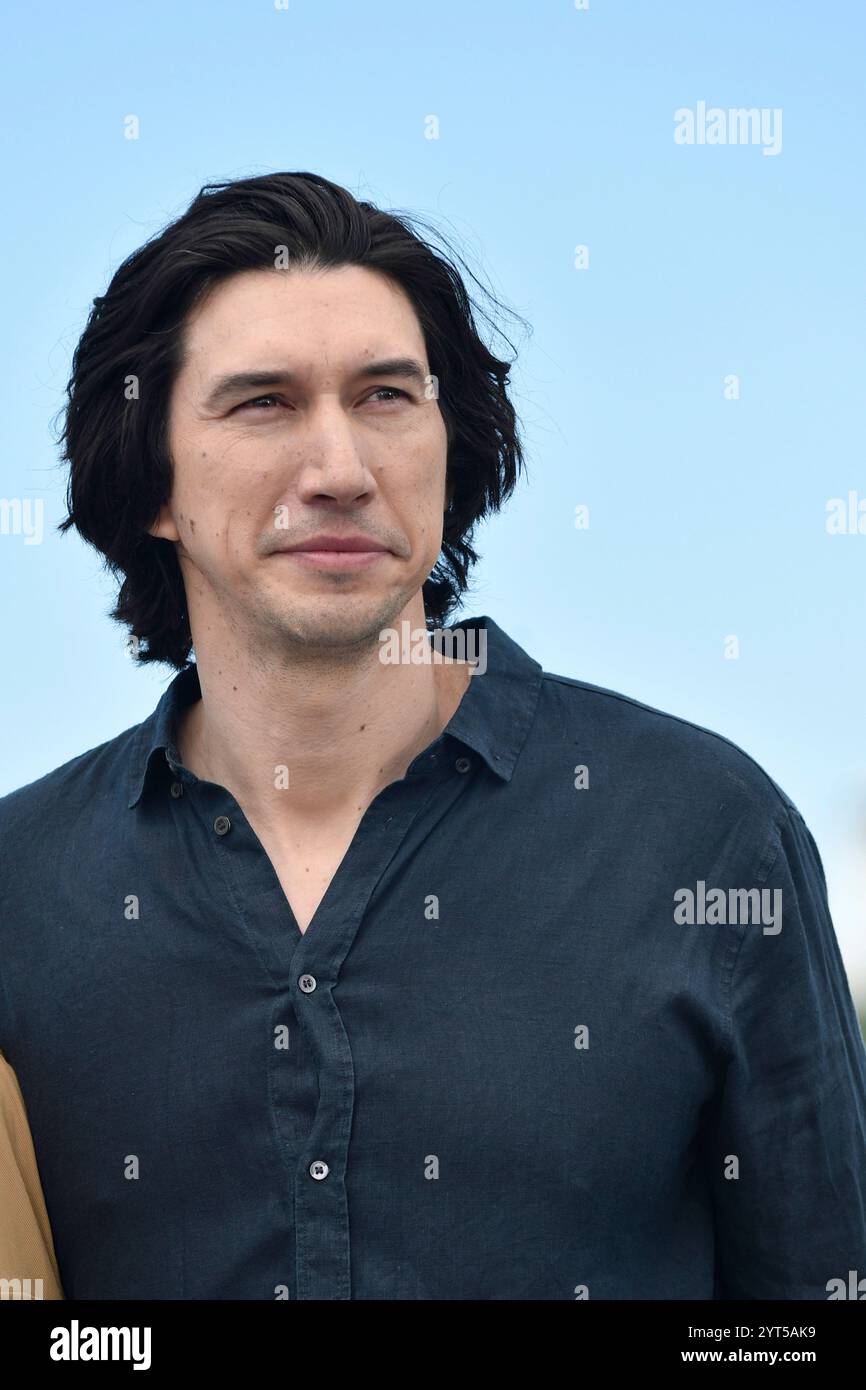 77th Cannes Film Festival, May 17, 2024: actor Adam Driver posing ...