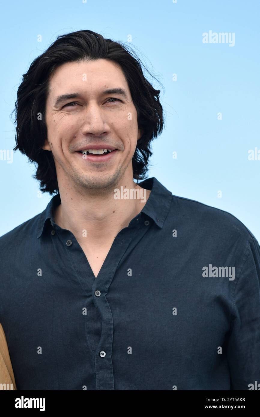 77th Cannes Film Festival, May 17, 2024: actor Adam Driver posing ...