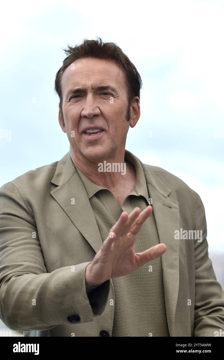 77th Cannes Film Festival, May 17, 2024: actor Nicolas Cage posing ...