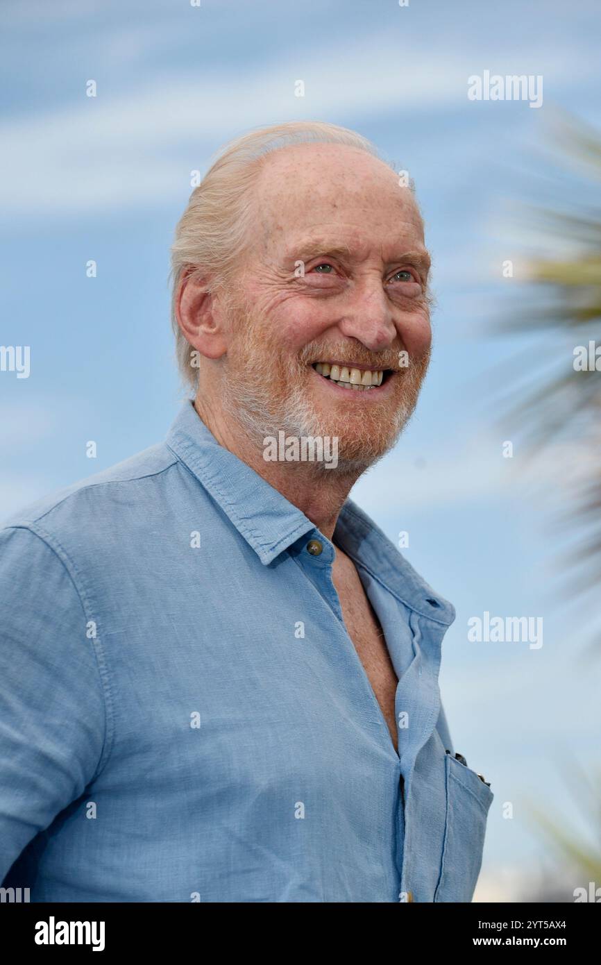 77th Cannes Film Festival, May 19, 2024: actor Charles Dance posing ...