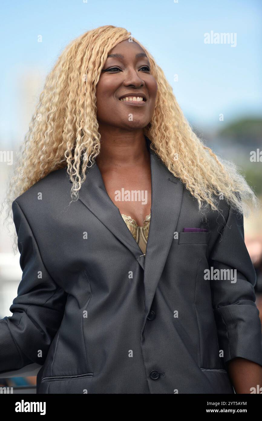 77th Cannes Film Festival, May 19, 2024: actress Nadège Beausson-Diagne ...