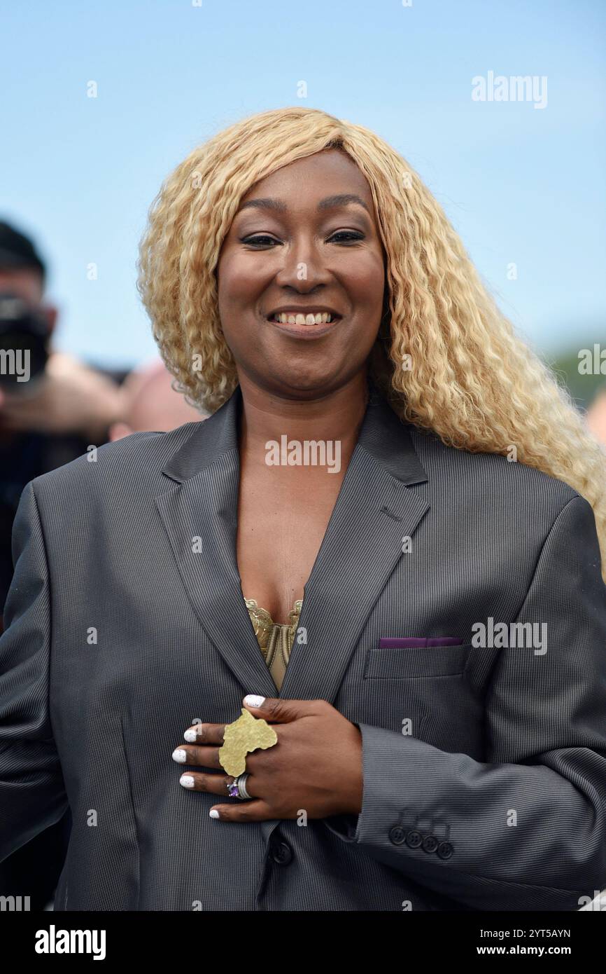 77th Cannes Film Festival, May 19, 2024: actress Nadège Beausson-Diagne ...