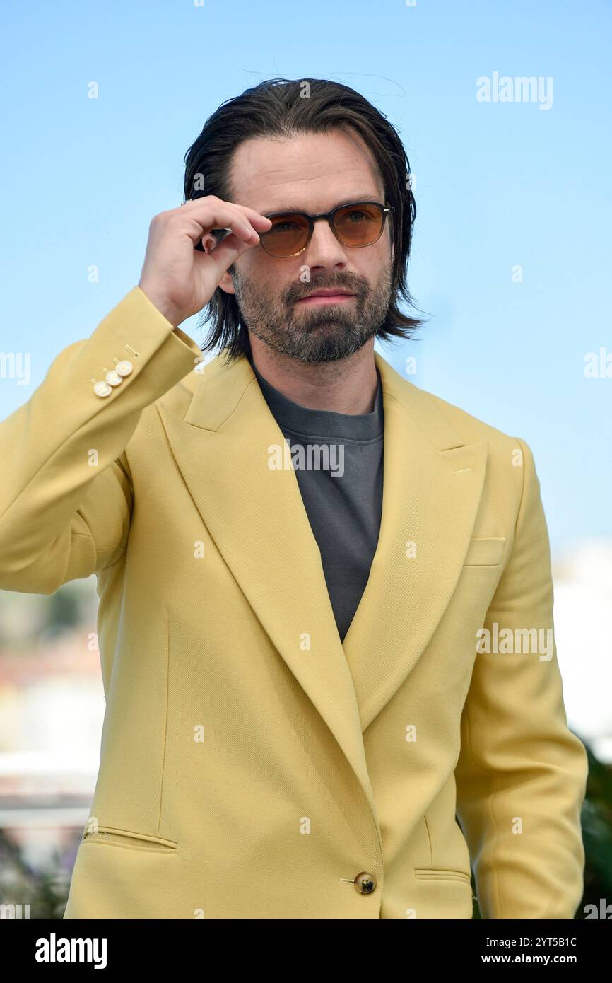 77th Cannes Film Festival, May 21, 2024: actor Sebastien Stan posing ...
