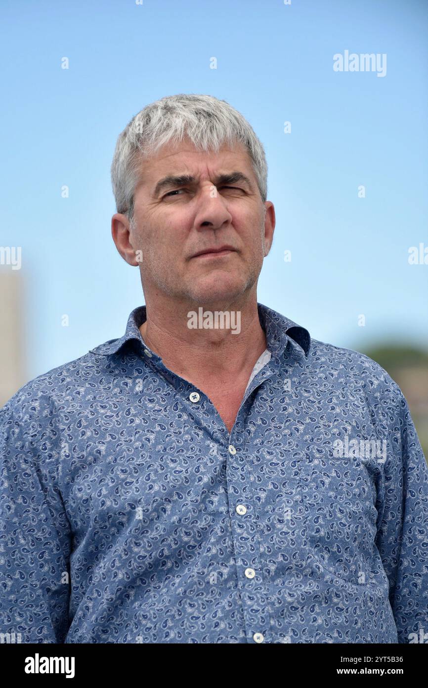 77th Cannes Film Festival, May 21, 2024: filmmaker Alain Guiraudie posing during the photocall ...