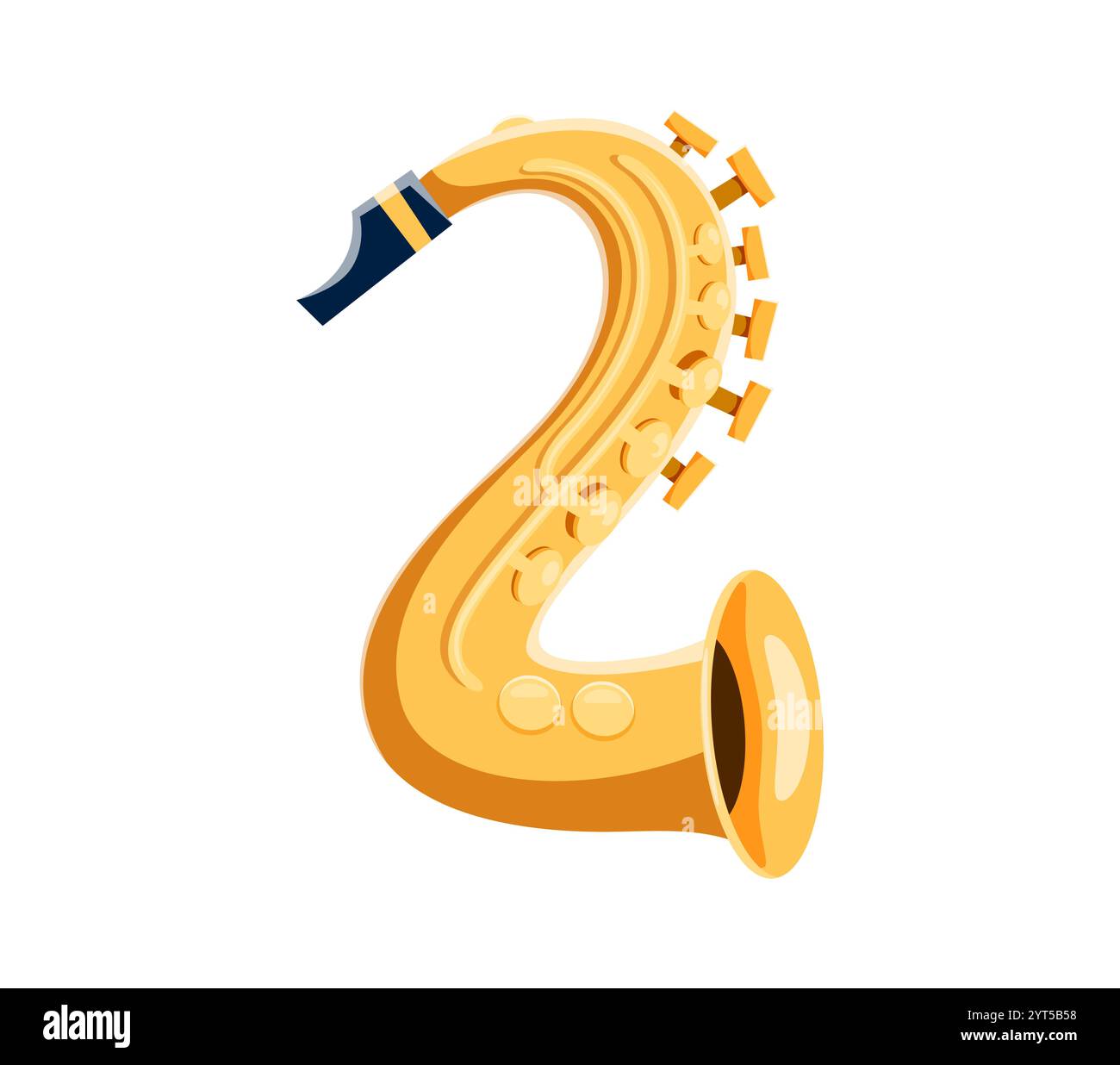 Saxophone musical instrument font 2 digit symbol. Orchestra acoustic ...