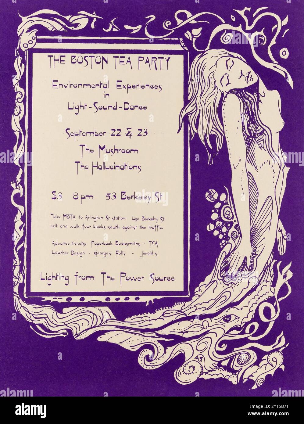 Hallucinations (feat. Peter Wolf) Boston Tea Party Concert Poster 1967 ...