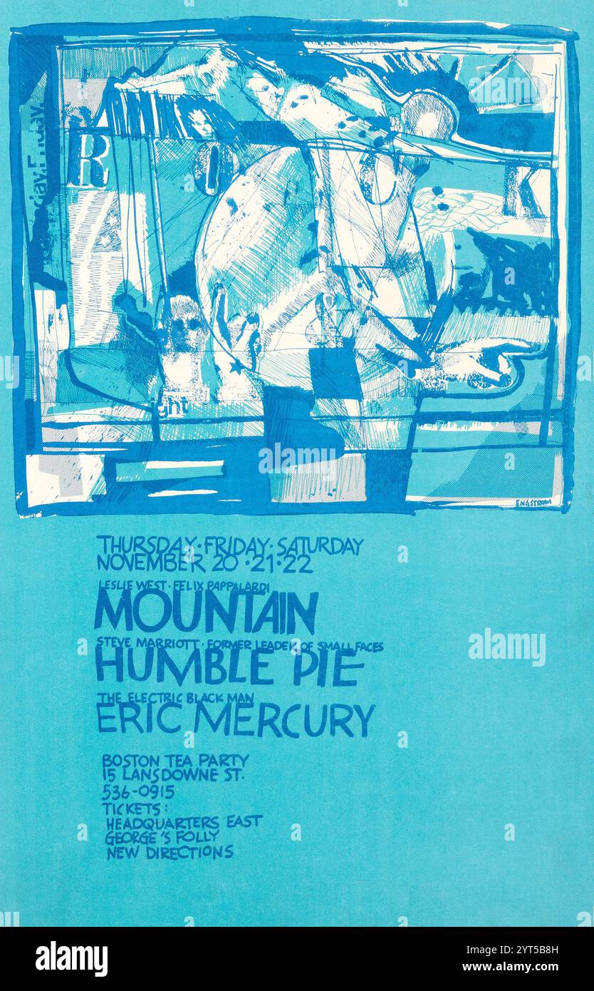 Mountain, Humble Pie (Peter Frampton), Eric Mercury, Boston Tea Party ...