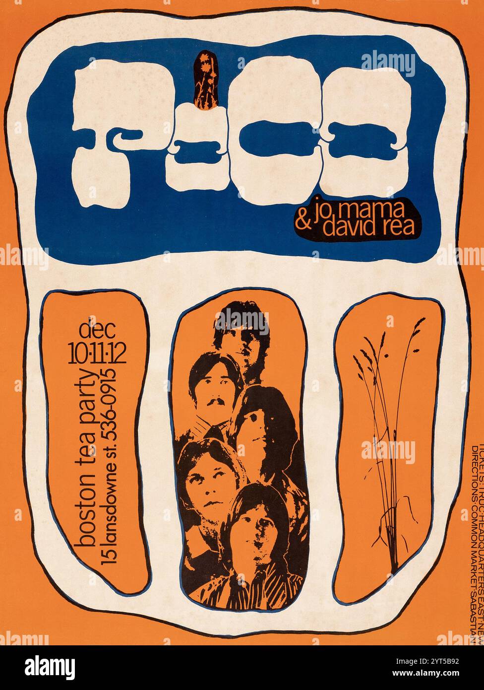 Poco and Jo Mama, David Rea, Boston Tea Party Concert Poster, dec 10 ...