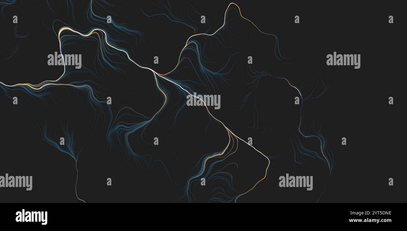 Abstract Dark Modern Style Geometric Background Design, Blue and White ...