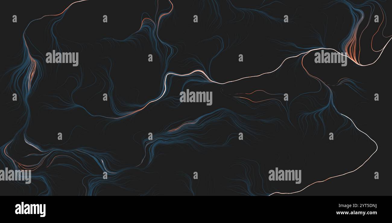 Abstract Dark Modern Style Geometric Background Design, Blue and Brown ...