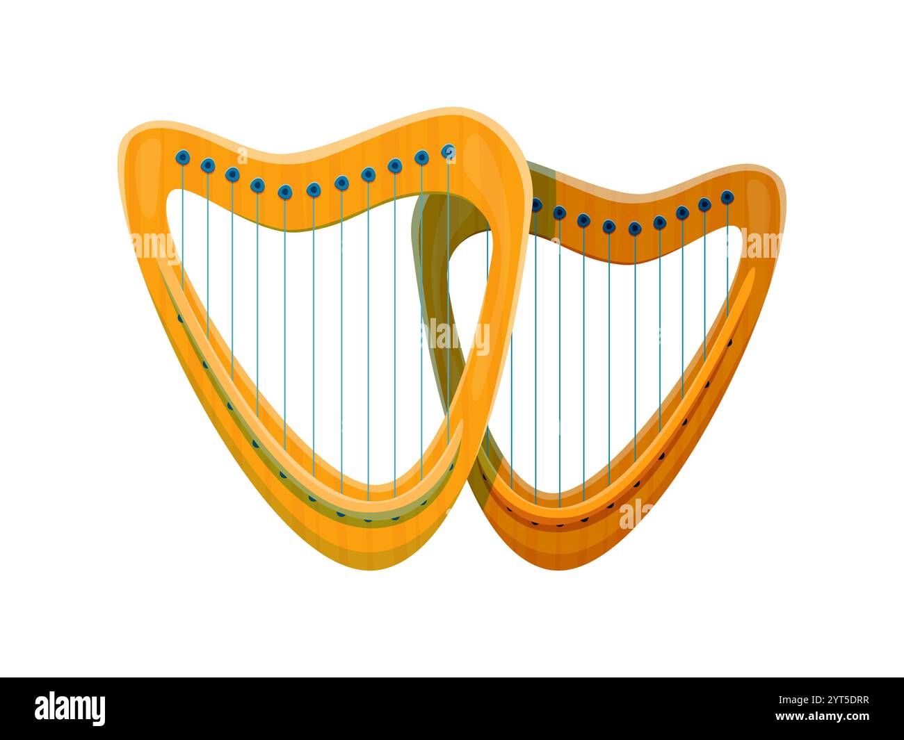 Lyre musical instrument font W letter. Band acoustic musical instrument ...