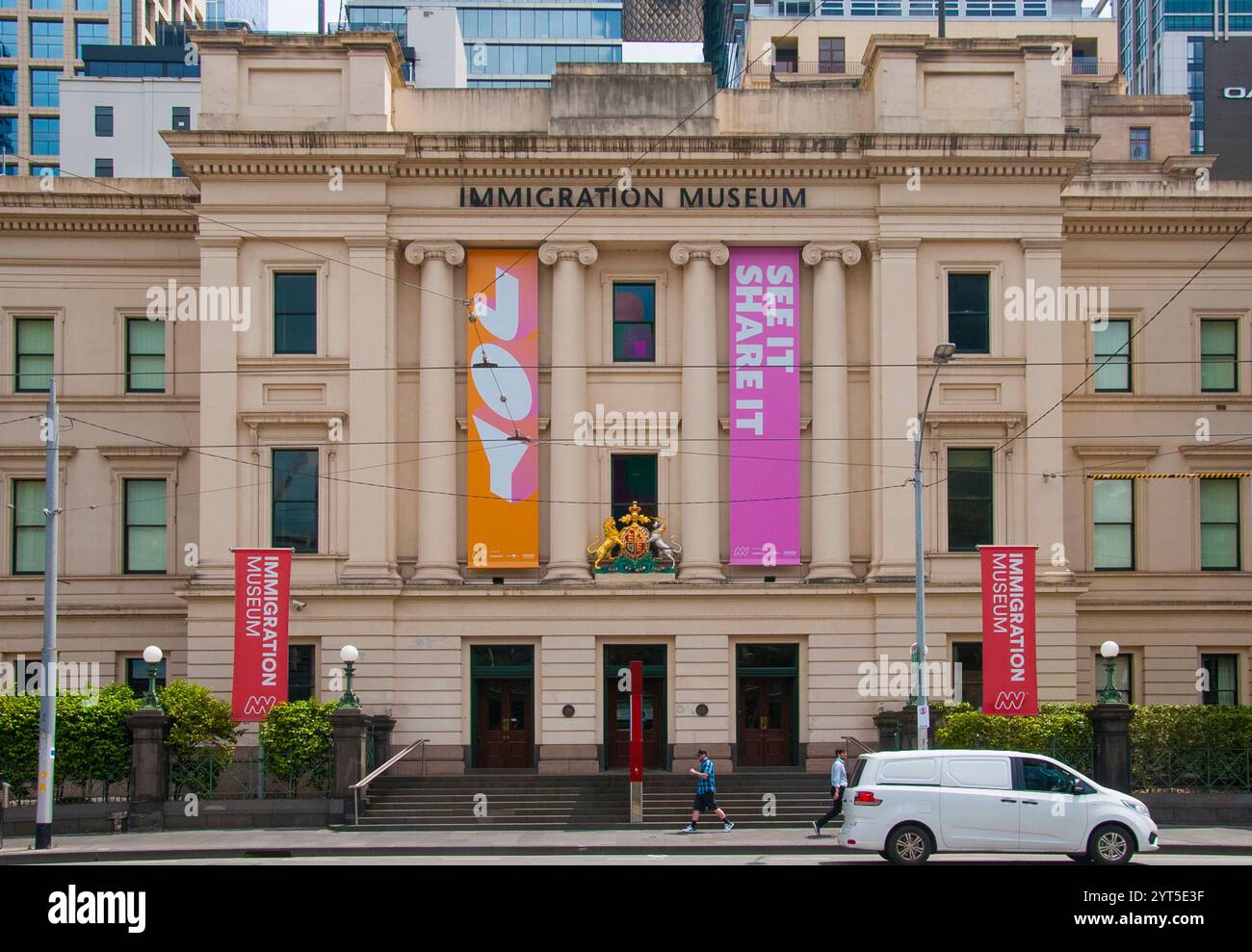 Immigration Museum housed in the Old Customs House on Flinders Street ...