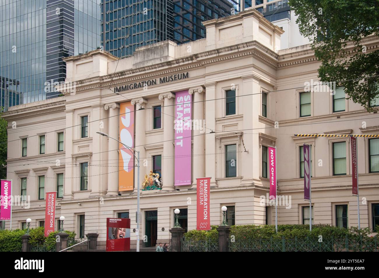 Immigration Museum housed in the Old Customs House on Flinders Street ...