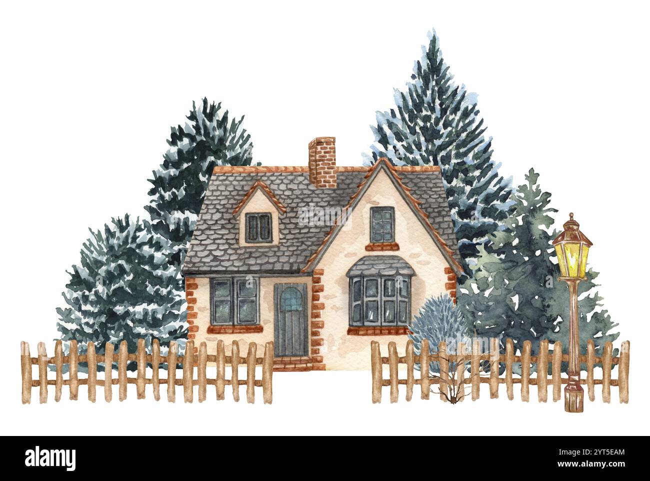 House building winter Cut Out Stock Images & Pictures - Alamy