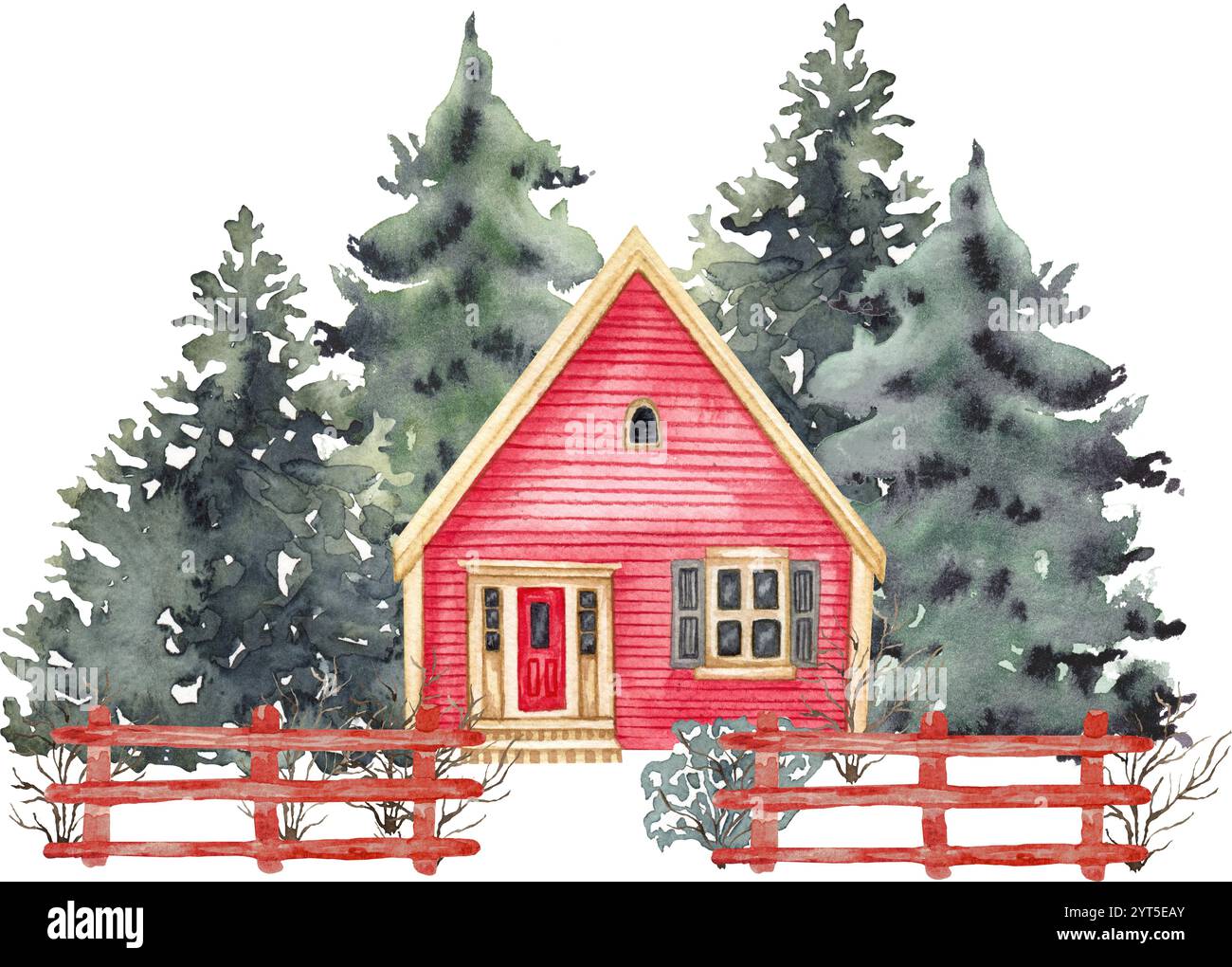 House building winter Cut Out Stock Images & Pictures - Alamy