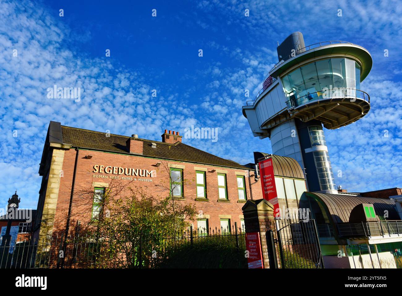 The Roman Fort baths and museum at Segedunum at the Roman Walls end in ...
