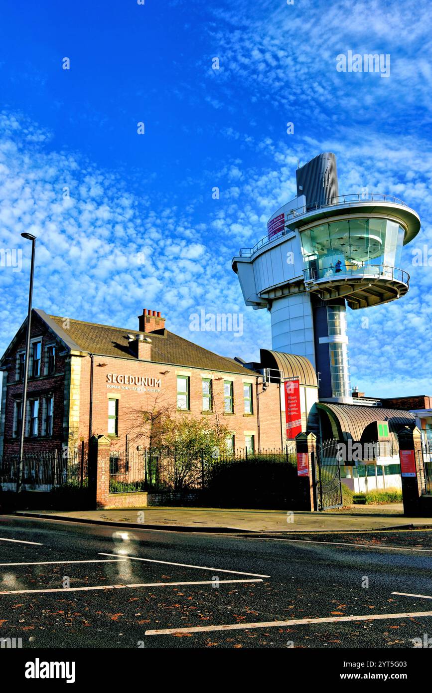 The Roman Fort baths and museum at Segedunum at the Roman Walls end in ...