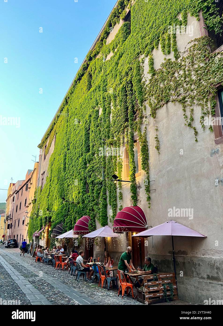 Beautiful italian street view in Sardinia Stock Photo - Alamy