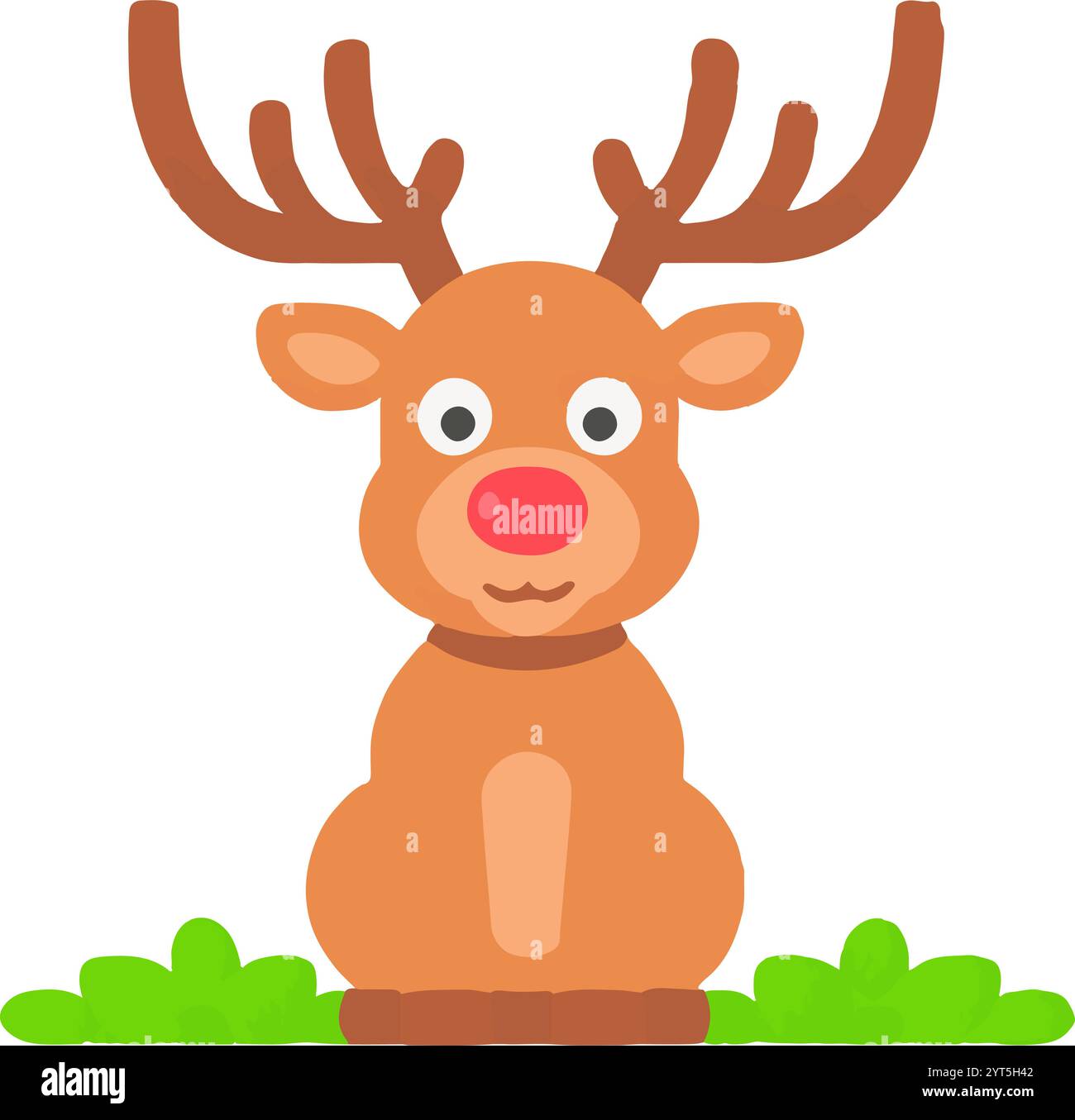 The iconic red-nosed reindeer of Christmas, spreading joy and festive ...