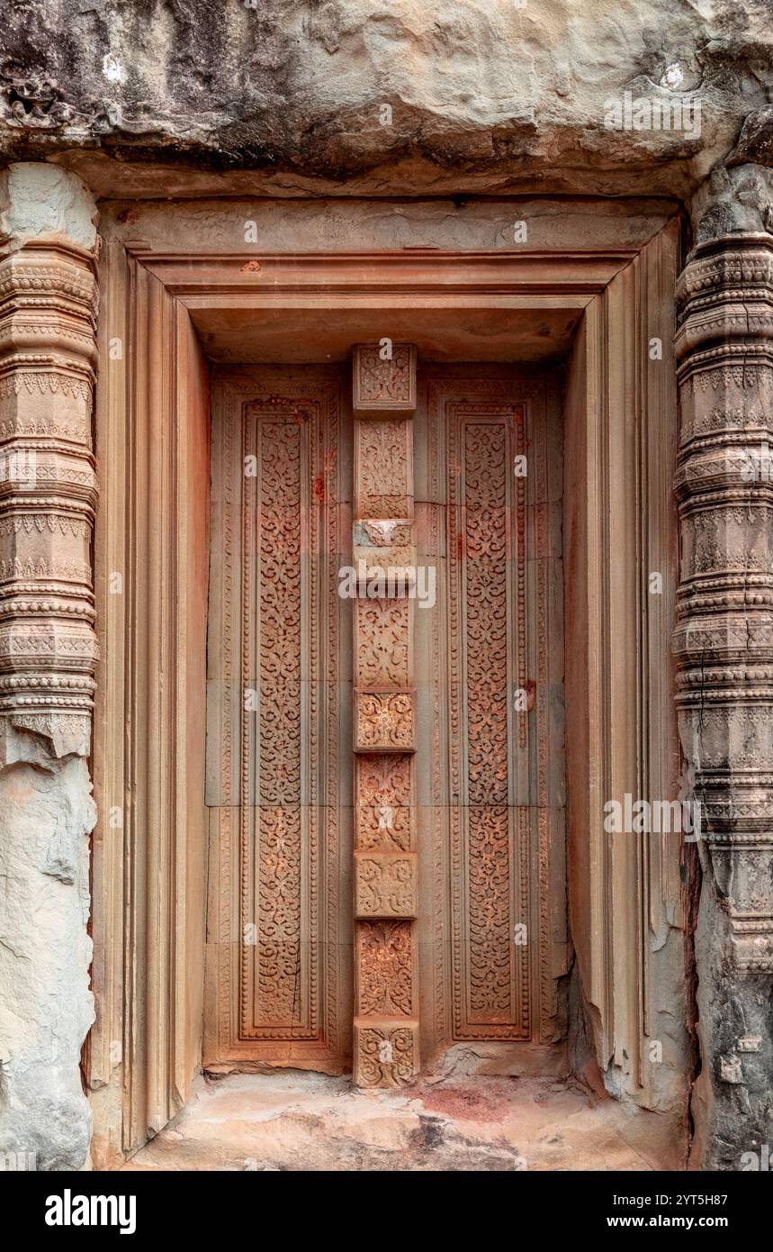 Details, sculptures and structures of the Pre Rup temple in Cambodia ...