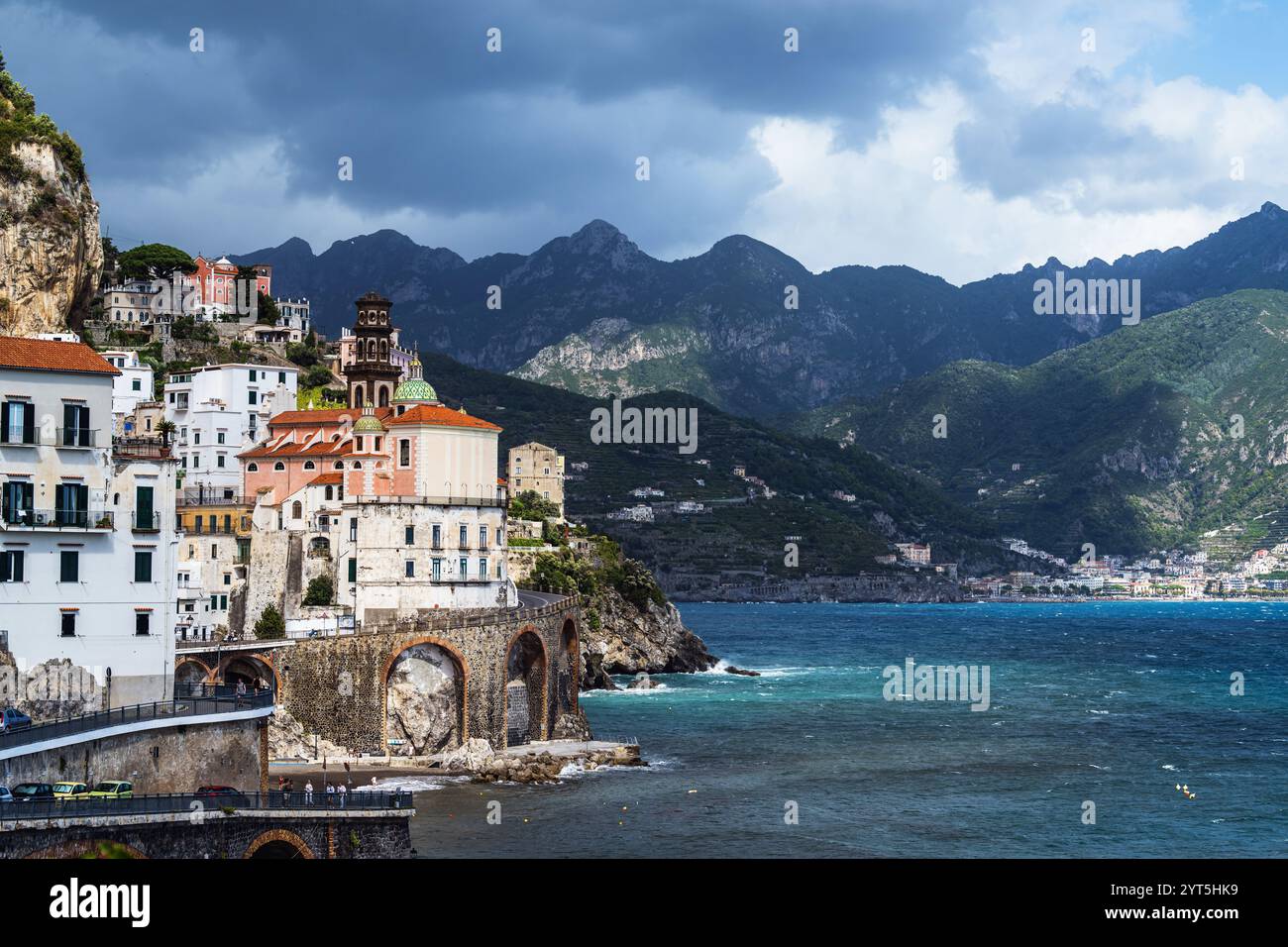 Aerial view atrani famous coastal hi-res stock photography and images ...