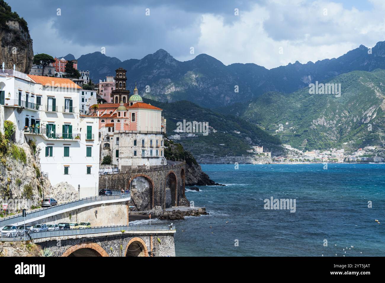 Aerial view atrani famous coastal hi-res stock photography and images ...