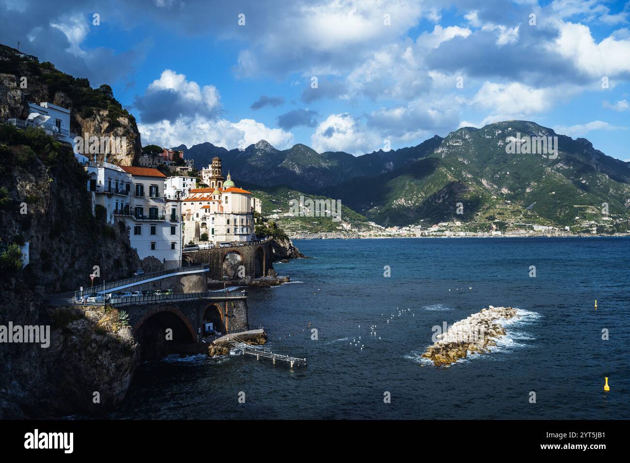 Aerial view atrani famous coastal hi-res stock photography and images ...