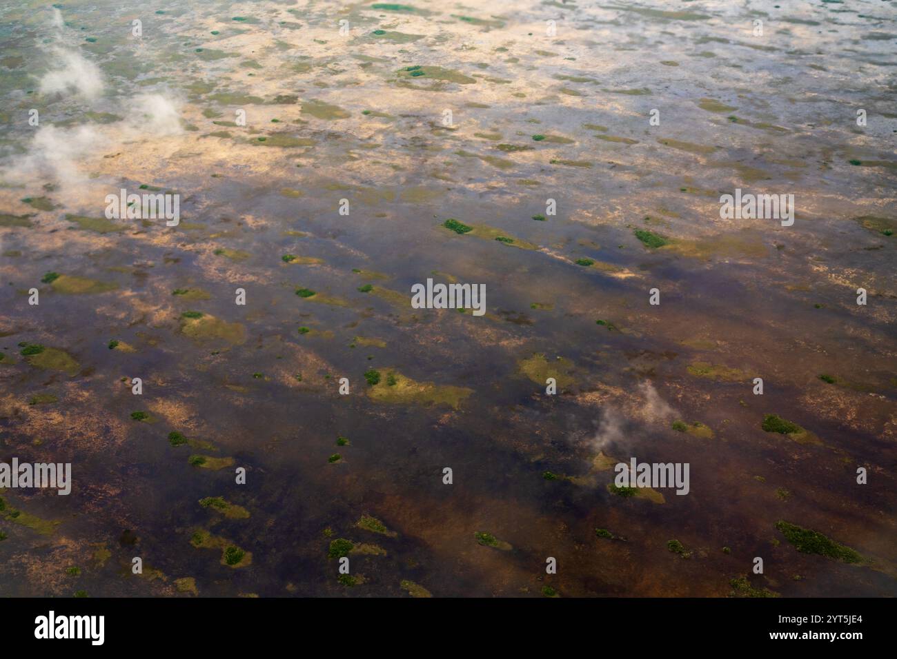 An Aerial view of Everglades National Park, Florida, United States ...