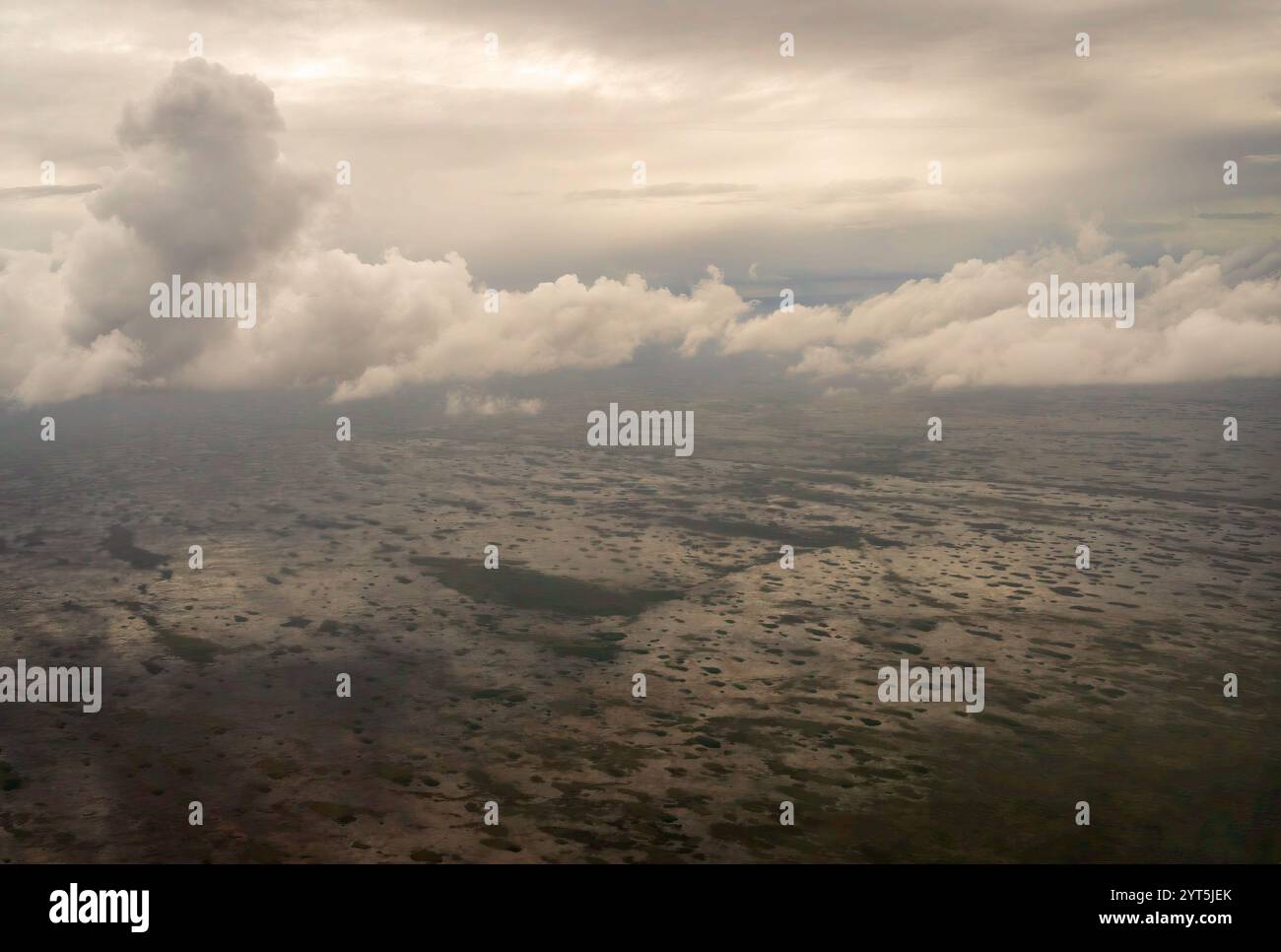 An Aerial view of Everglades National Park, Florida, United States ...