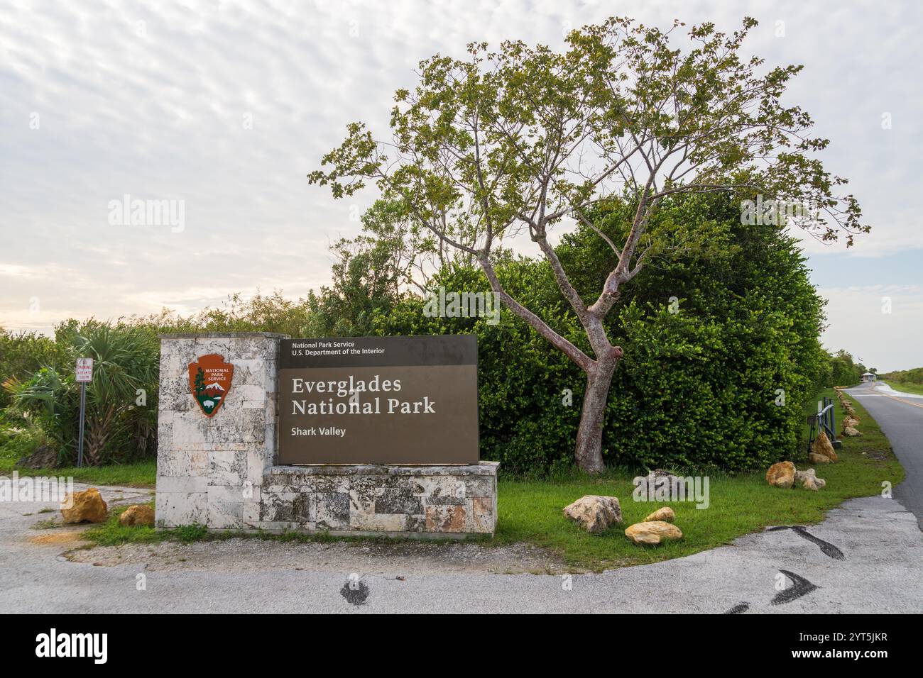 The NPS Welcome Sign at Everglades National Park, Florida, United ...